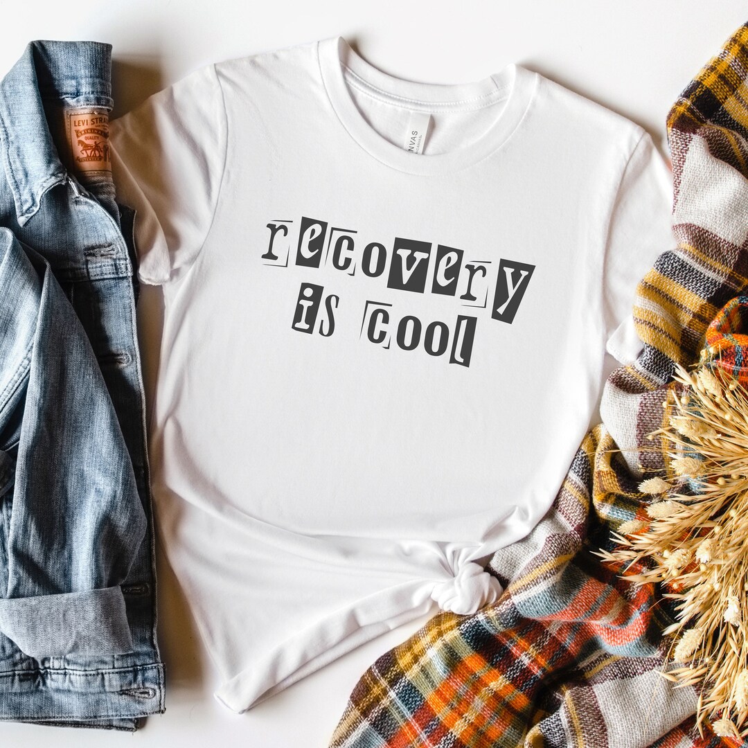 Recovery is Cool Shirt, Sobriety Shirt Recovery Tshirt, Inspiration ...