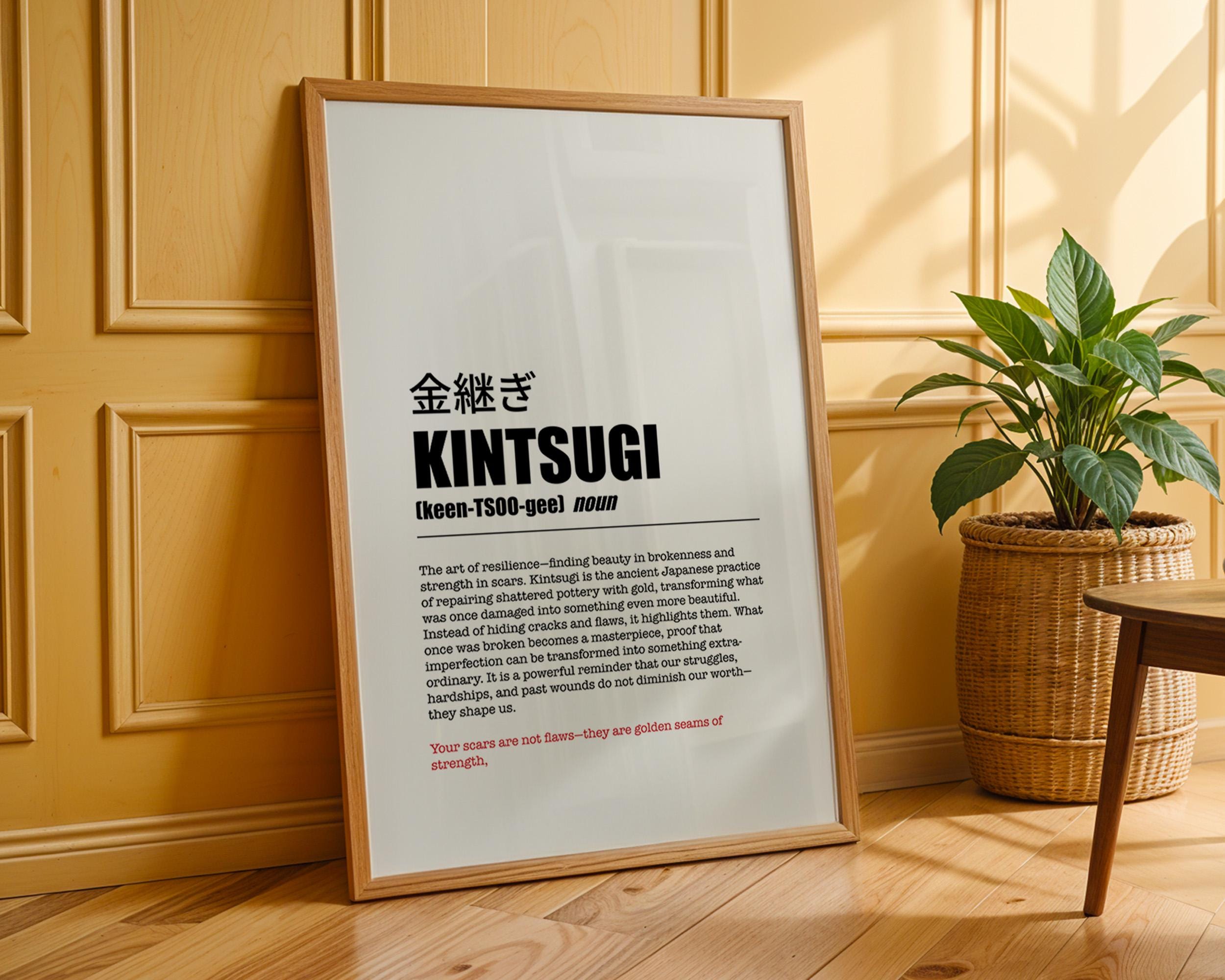 Kintsugi Definition Art | Japanese Philosophy Motivational Quote ...