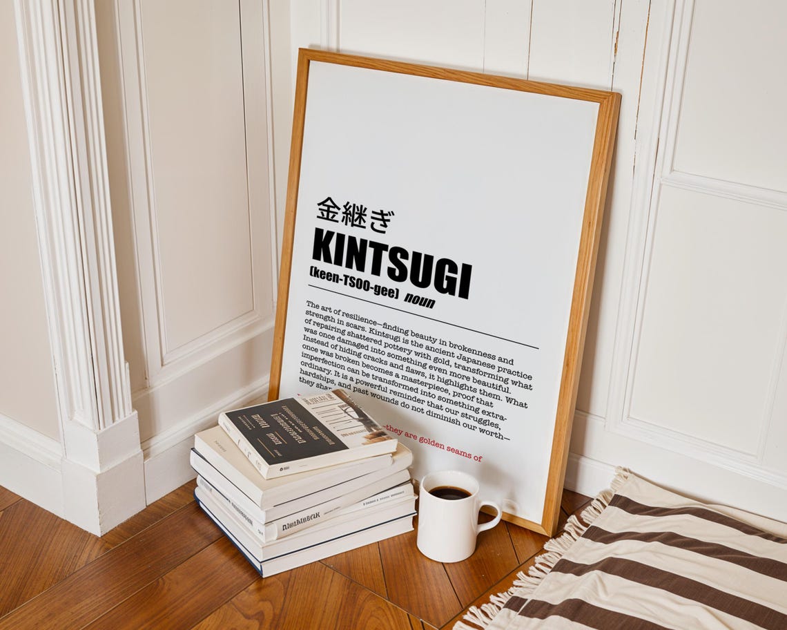 Kintsugi Definition Art | Japanese Philosophy Motivational Quote ...