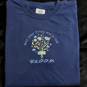 Bloom- Embroidered Shirt - Etsy