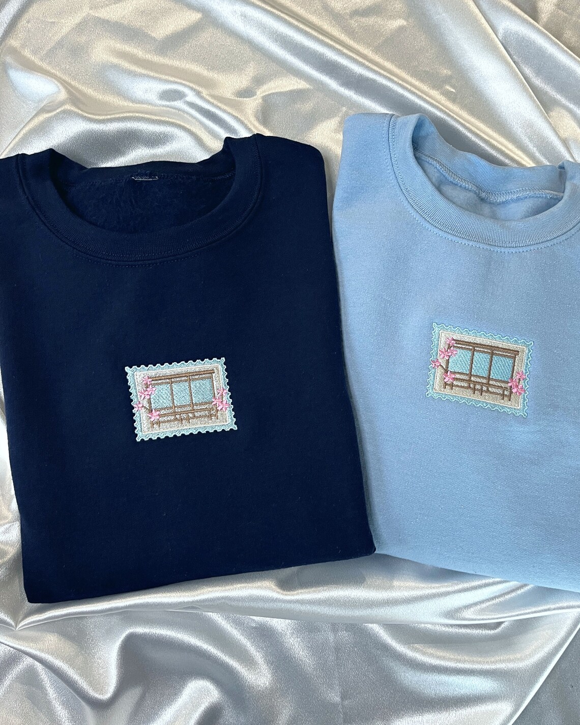 Spring Day Embroidered Crewneck - Etsy