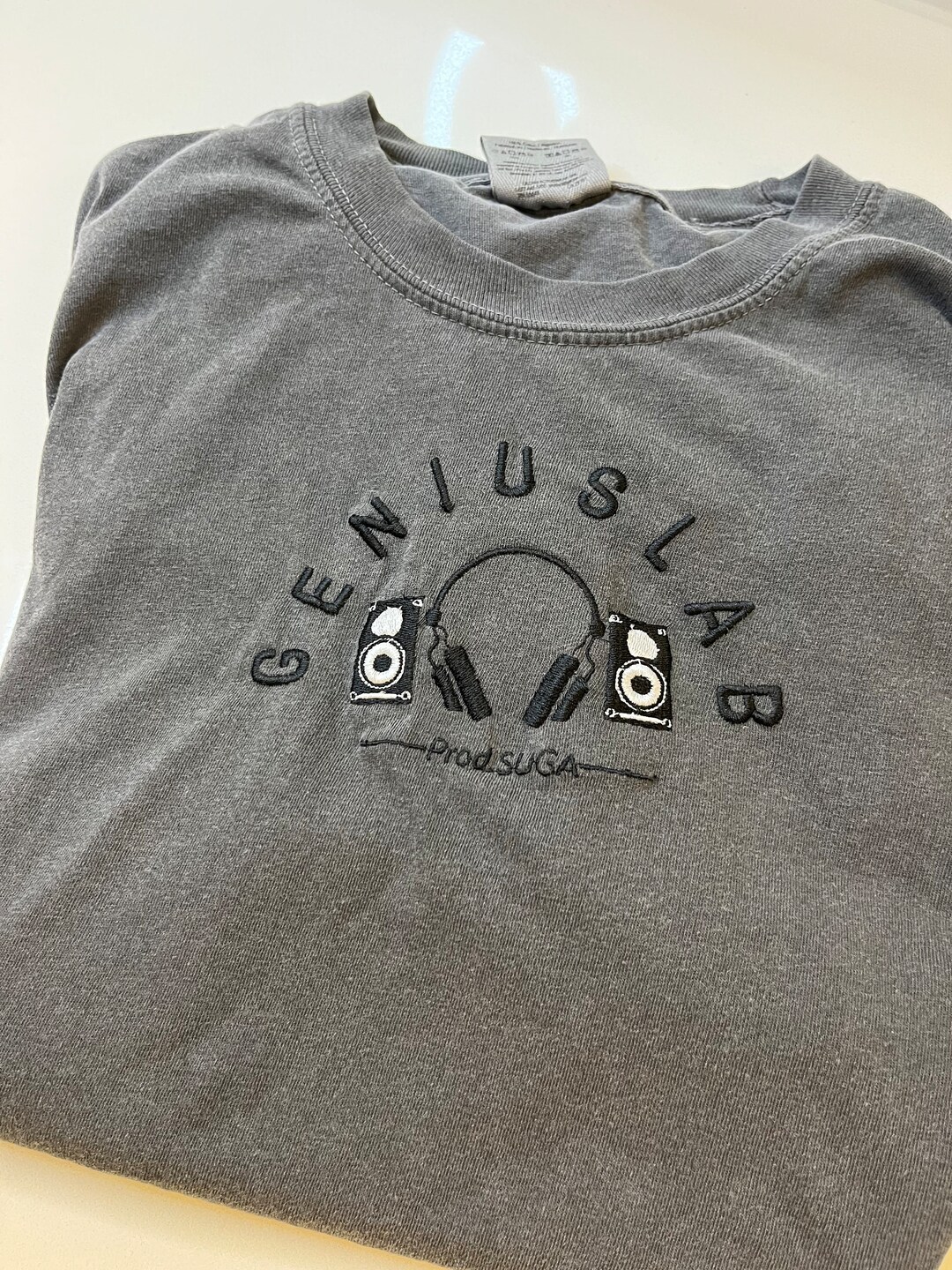 Embroidered Shirt- Genius Lab - Etsy