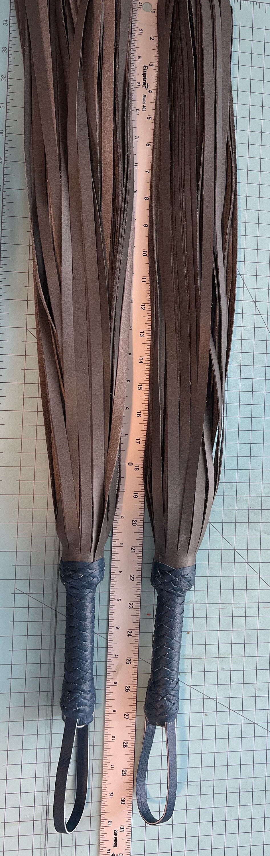 Navy Blue and Gray Vinyl Flogger - Etsy