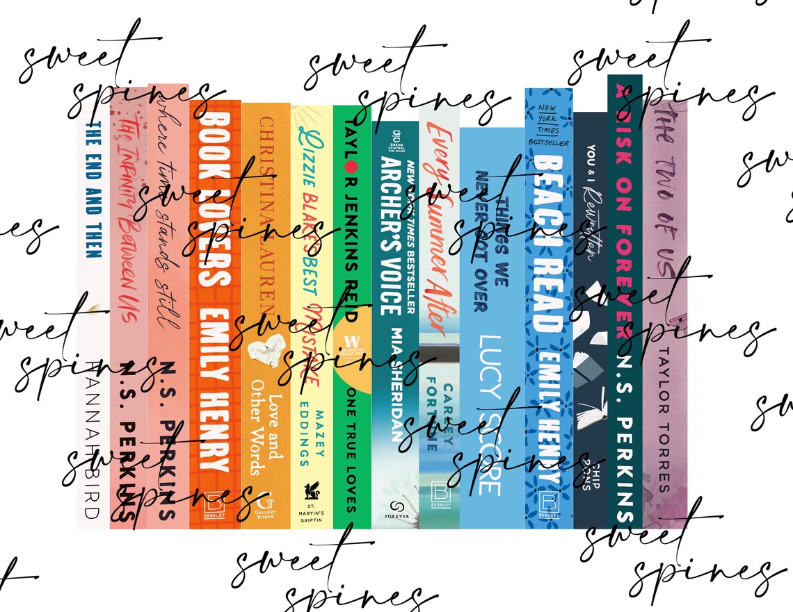 Custom Book Spine Print | Personalized Gift for Book Lovers | 11-12 ...