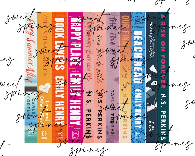 Custom Book Spine Print | Personalized Gift for Book Lovers | 11-12 ...