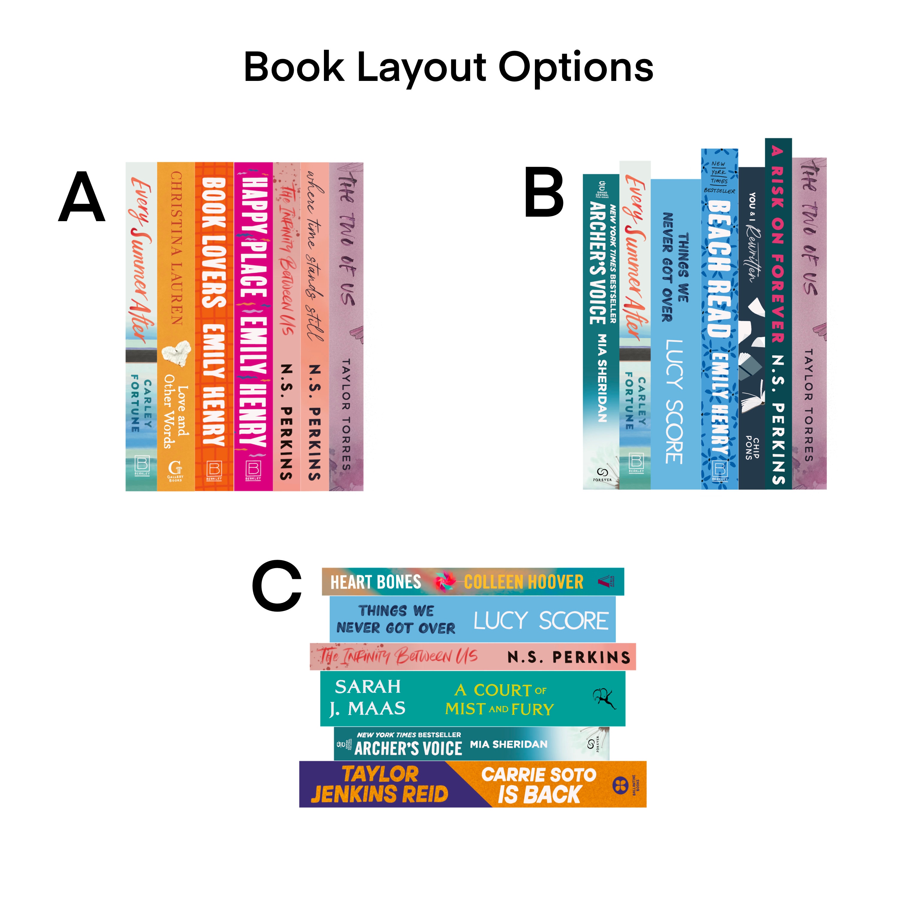CUSTOMIZED Book Spines Print *digital Download* 11-12 Books | Custom ...