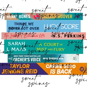 CUSTOMIZED Book Spines Print *digital Download* 1-5 Books | Custom Book ...