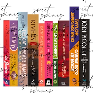 Custom Book Spine Print | Personalized Gift for Book Lovers | 11-12 ...