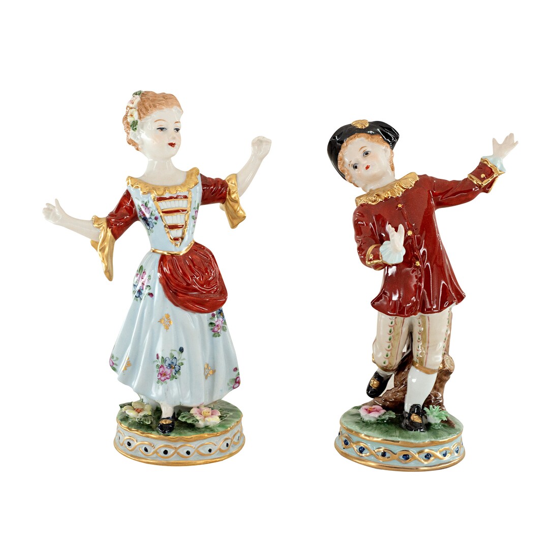 Dancing Children Rococo Porcelain Figurine Pair - Etsy