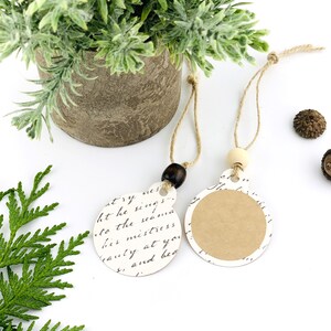 Kraft Round Gift Tags Vintage Farmhouse Print Halloween Thanksgiving ...