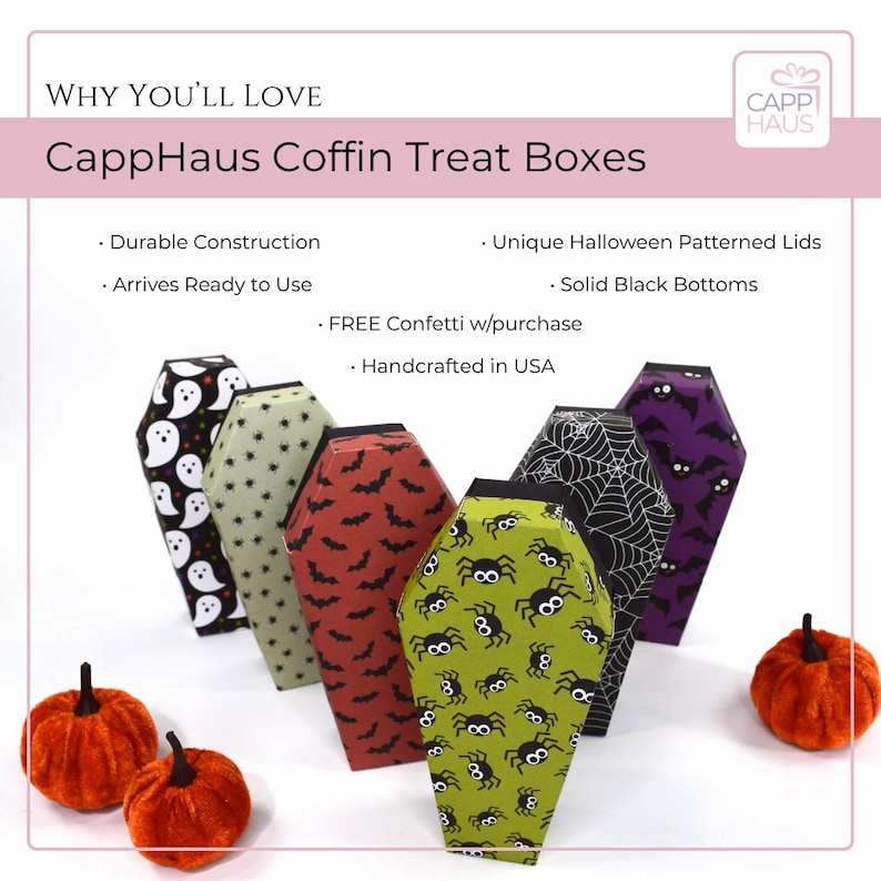 Halloween Coffin Treat Box: Spooky Party Favor, Kids Trick or Treat ...
