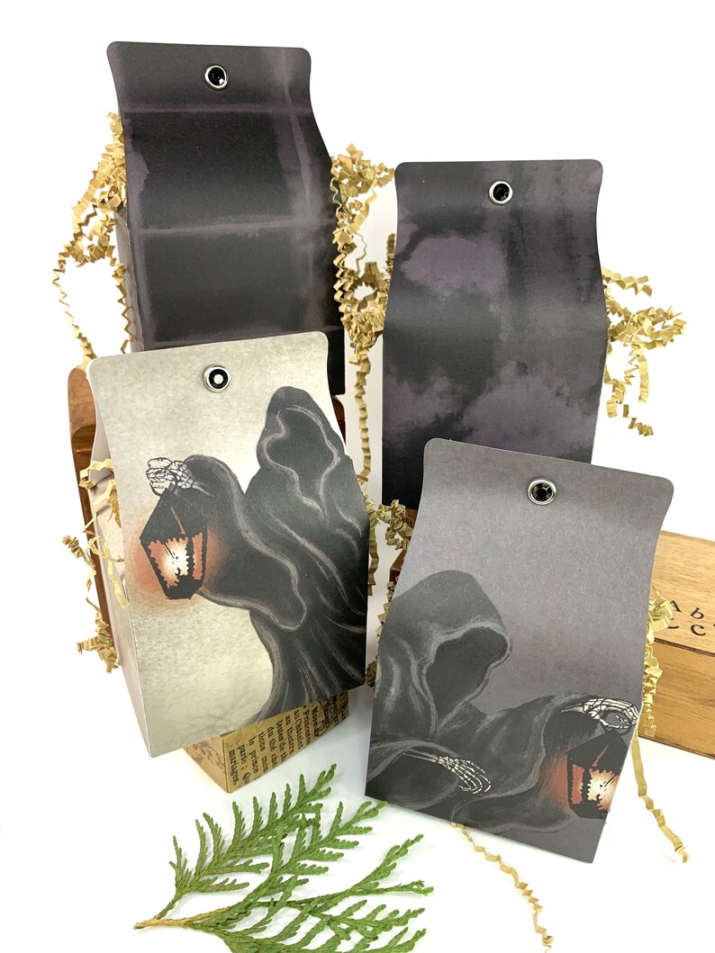 Gothic Halloween Favor Boxes Pumpkin Skull Pillow Boxes Skeleton Gift ...