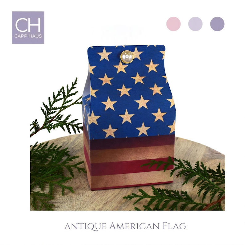 American Flag Favor Box: Patriotic USA Gift Boxes, 4th of July Stars ...