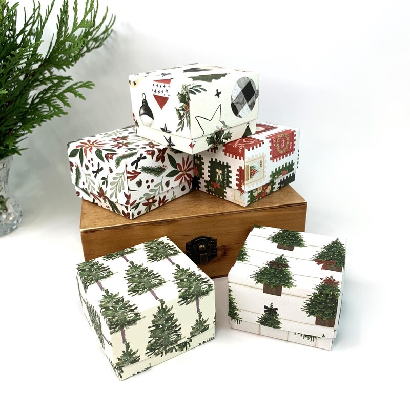 Christmas Favor Box - Etsy