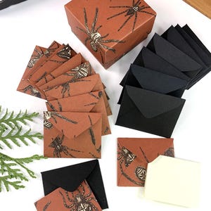 Gothic Halloween Mini Envelope & Note Card Set: Spooky Stationery Gift ...