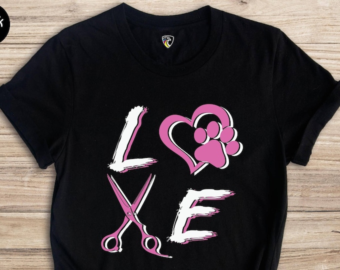 Pet Grooming Shirt, Dog Groomer Shirt, Groomer Tarot Card Shirt, Gift ...