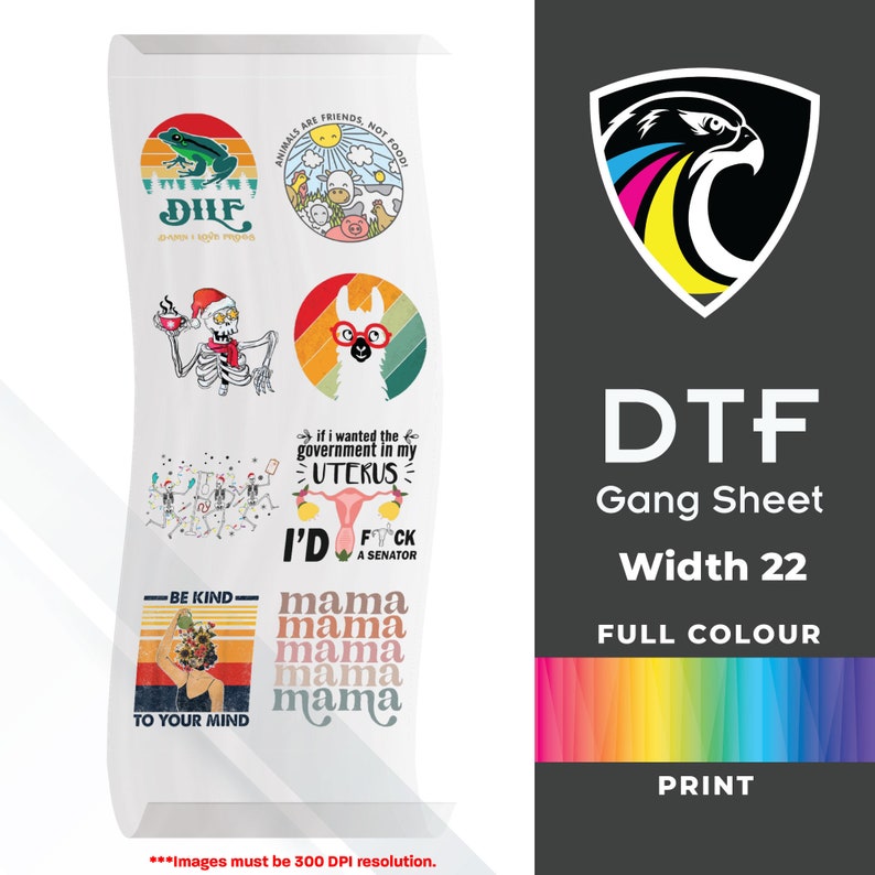 DTF Gang Sheet, Custom DTF Transfers, Wholesale Gang, Bulk DTF Sheets, Direct to Film Transfer ...
