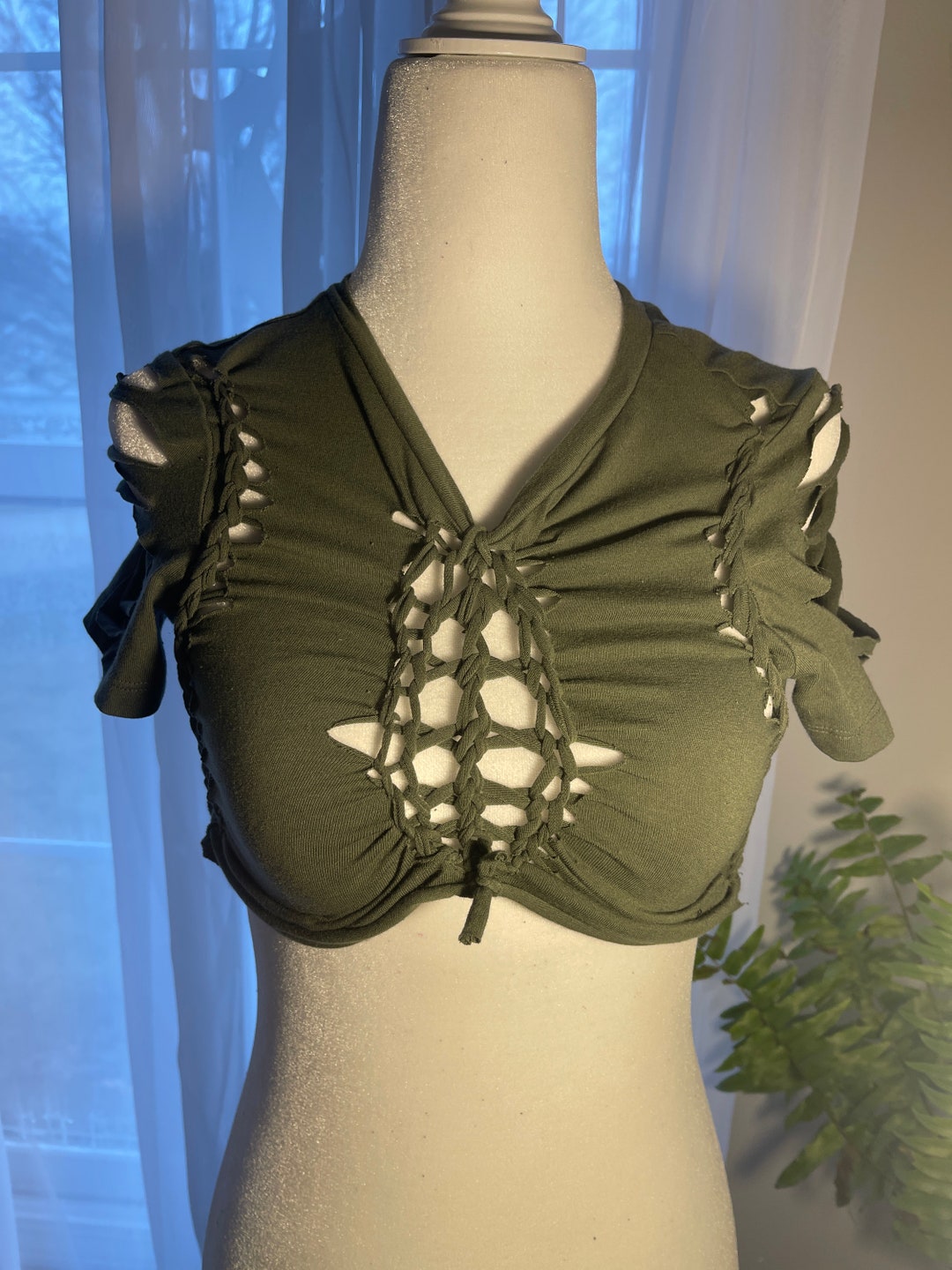 Slit Weave Crop Top - Etsy