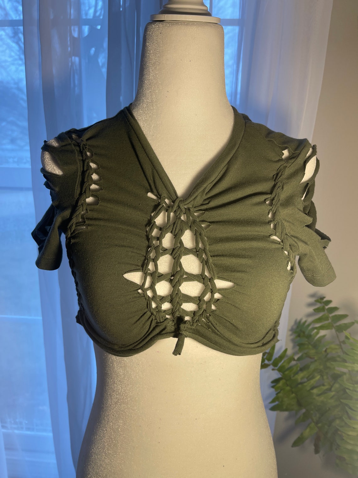 Slit Weave Crop Top - Etsy