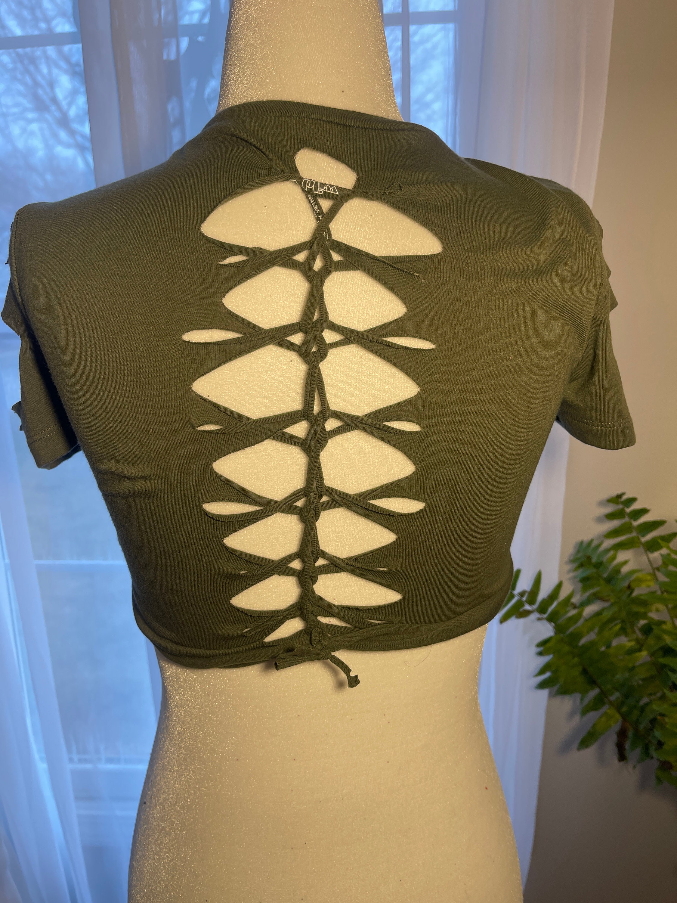 Slit Weave Crop Top - Etsy