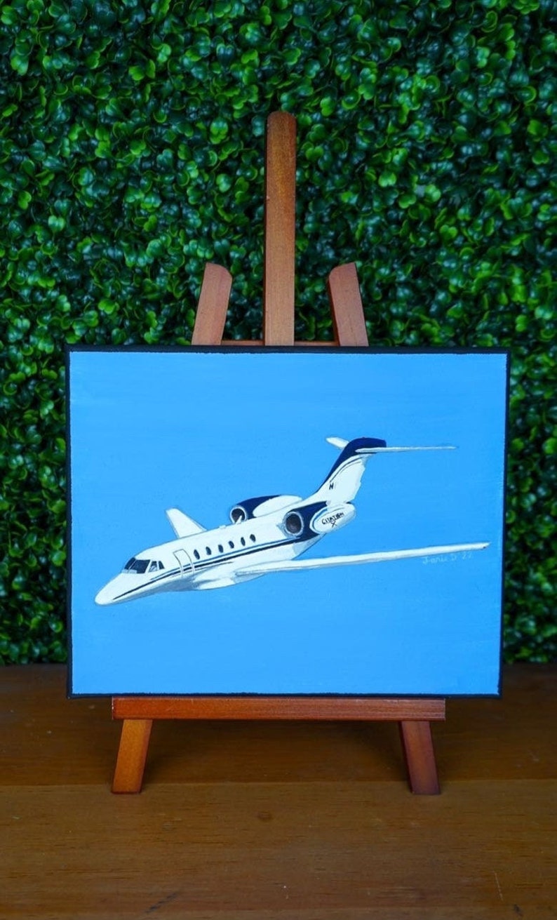Citation X Airplane Painting, Custom Pilot Gift, Gift for Him, Gift for ...