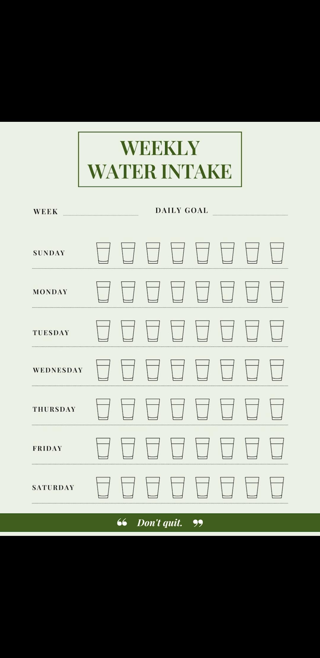 Drinking Water and Tracking Your Progress Weekly Will Help You - Etsy