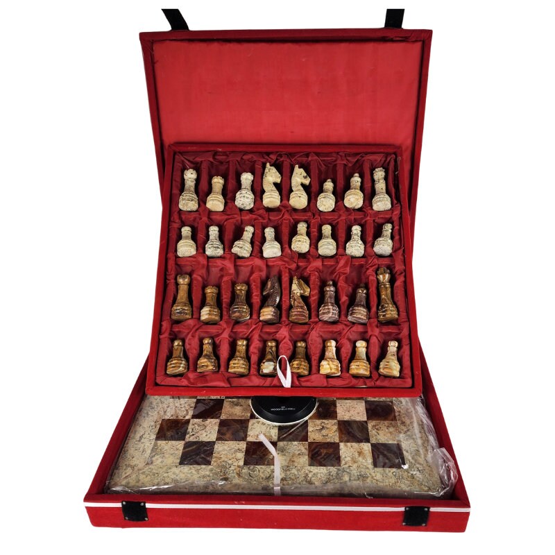 15x15 Marble Chess Set With Storage Box Chess Board Chess Pieces With ...