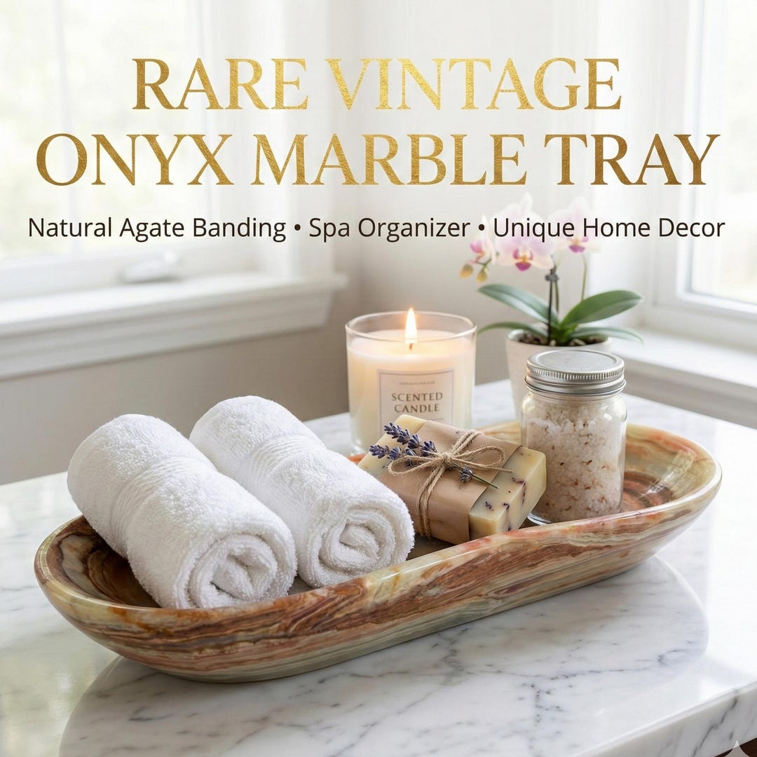 Handmade Onyx Marble Tray – Luxury Spa Bathroom Organizer - Etsy