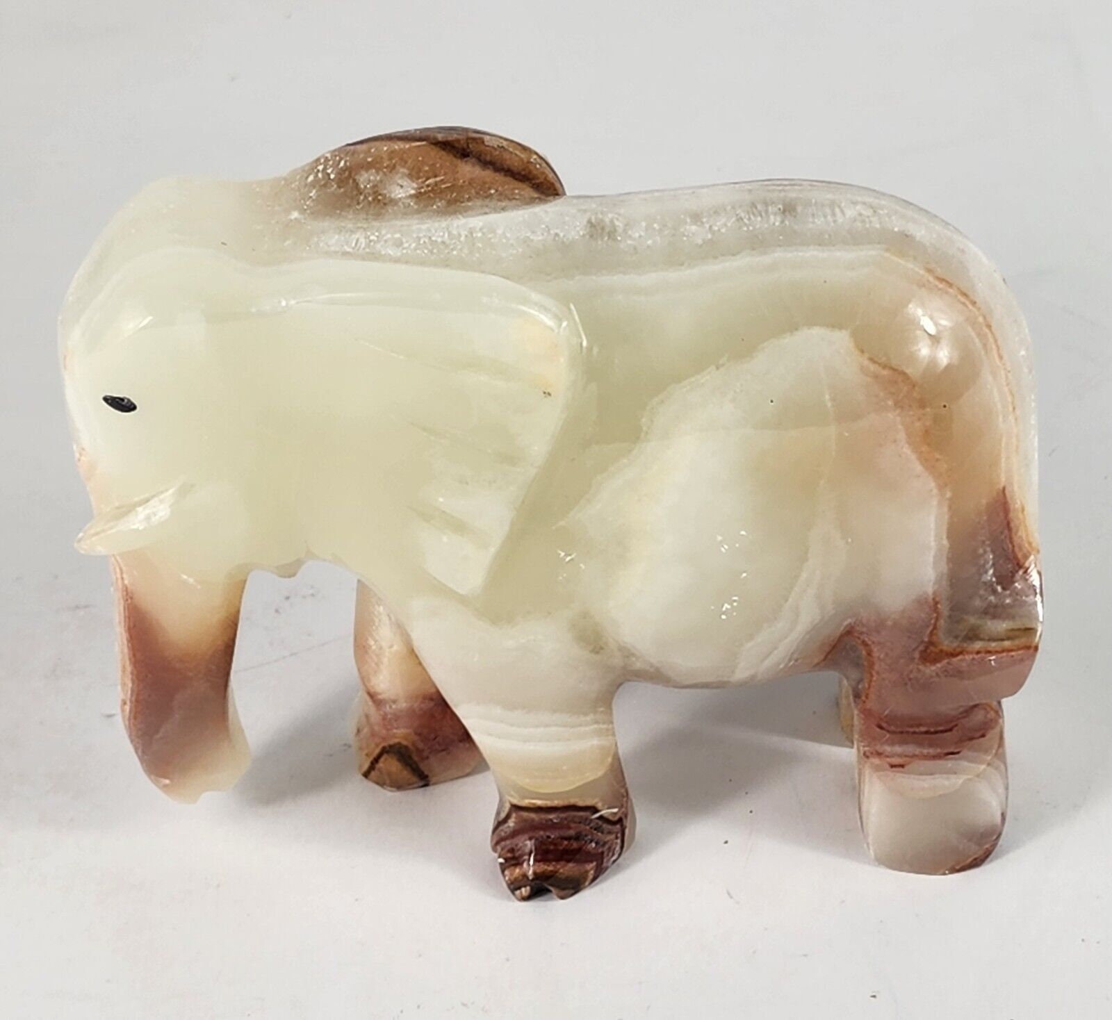 Marble Animal Figurine Elephant Collectible Desk Mantel Decor Christmas ...