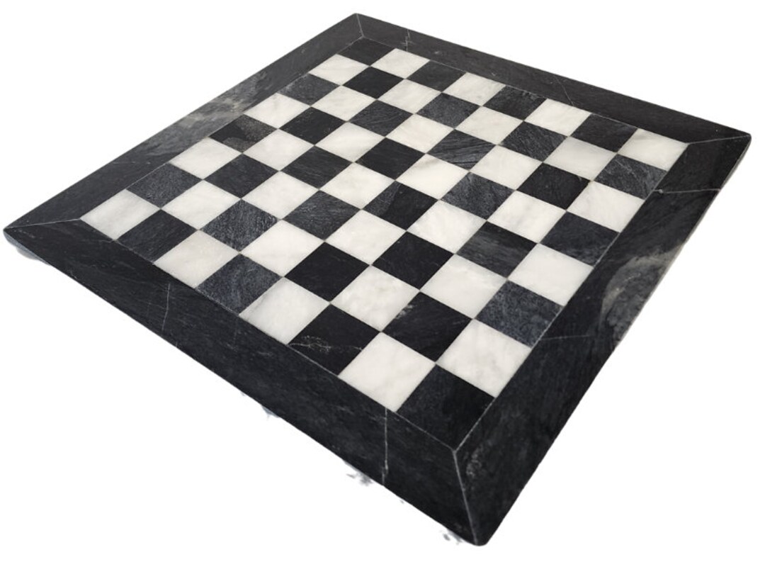 15 Chess Board Only Marble Board Chess Board Black & - Etsy