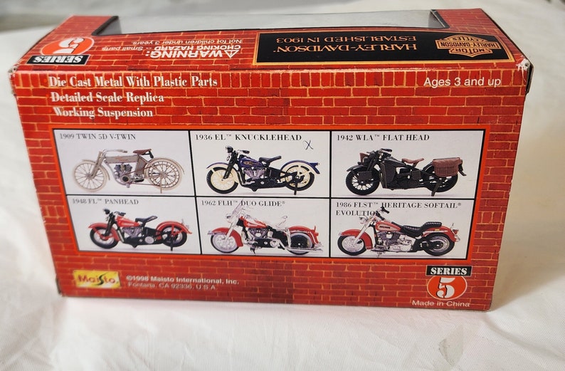 Harley Davidson Motorcycle Bike Collectible 1:18 Die Cast - Etsy
