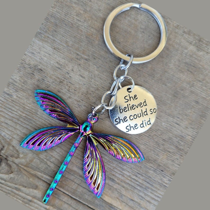 Dragonfly Car Keychain - Etsy