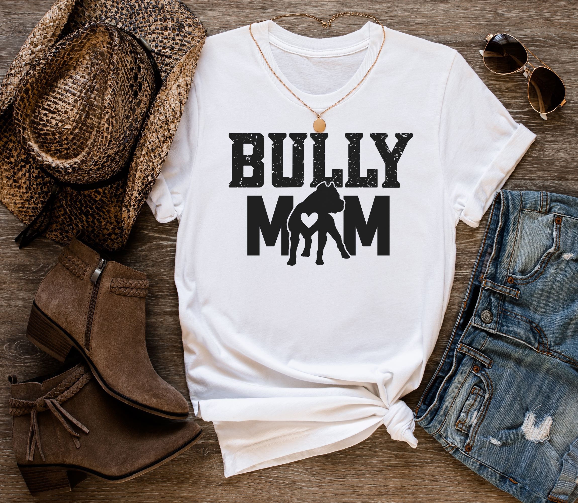 Bully MOM Tshirt, American Bully Mom, Dog Lover, Mom Gift, American ...