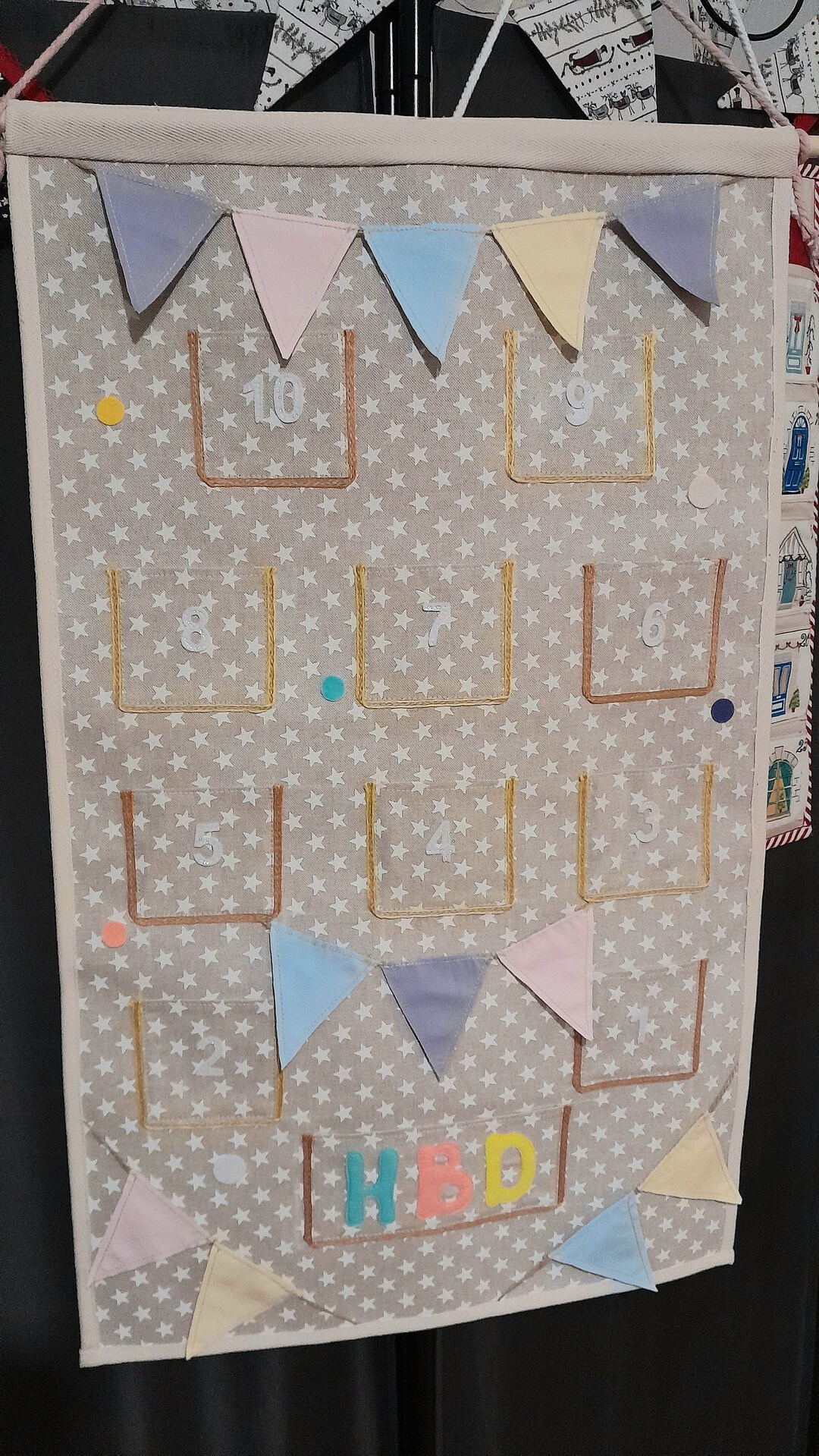 Birthday Countdown Calendar, Birthday Present, Handmade Countdown ...