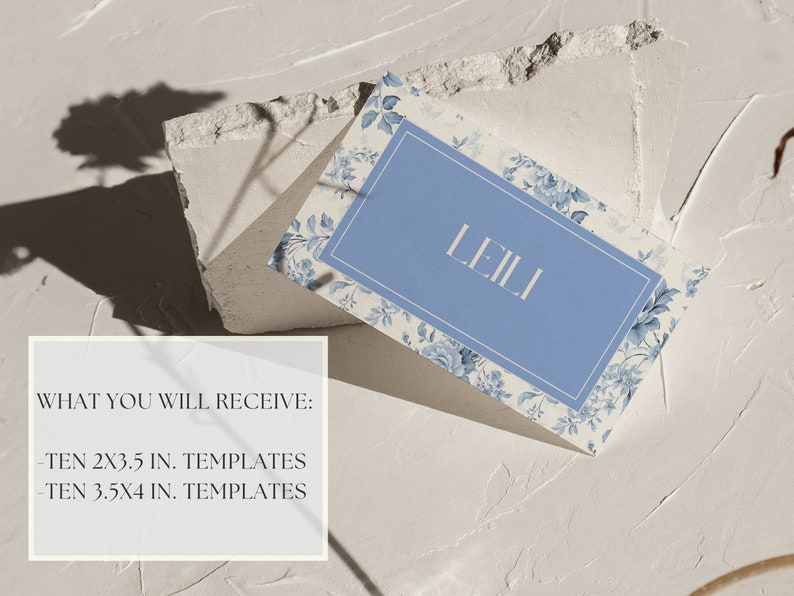 Bachelorette Name Cards, Coastal Elegant, Editable Template, Charleston ...