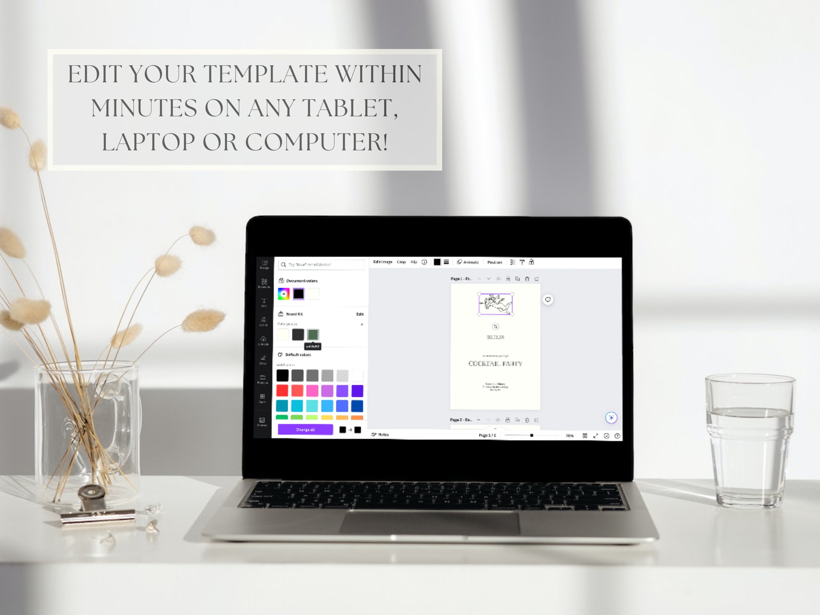 Cherub Cocktail Party Invite Template, Cherub Theme Party Template ...