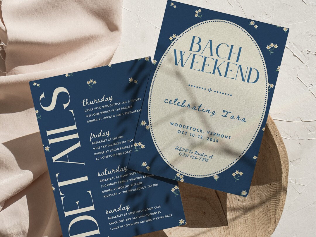 English Cottage Bachelorette Invite Template, Gilmore Girls Bach Party ...