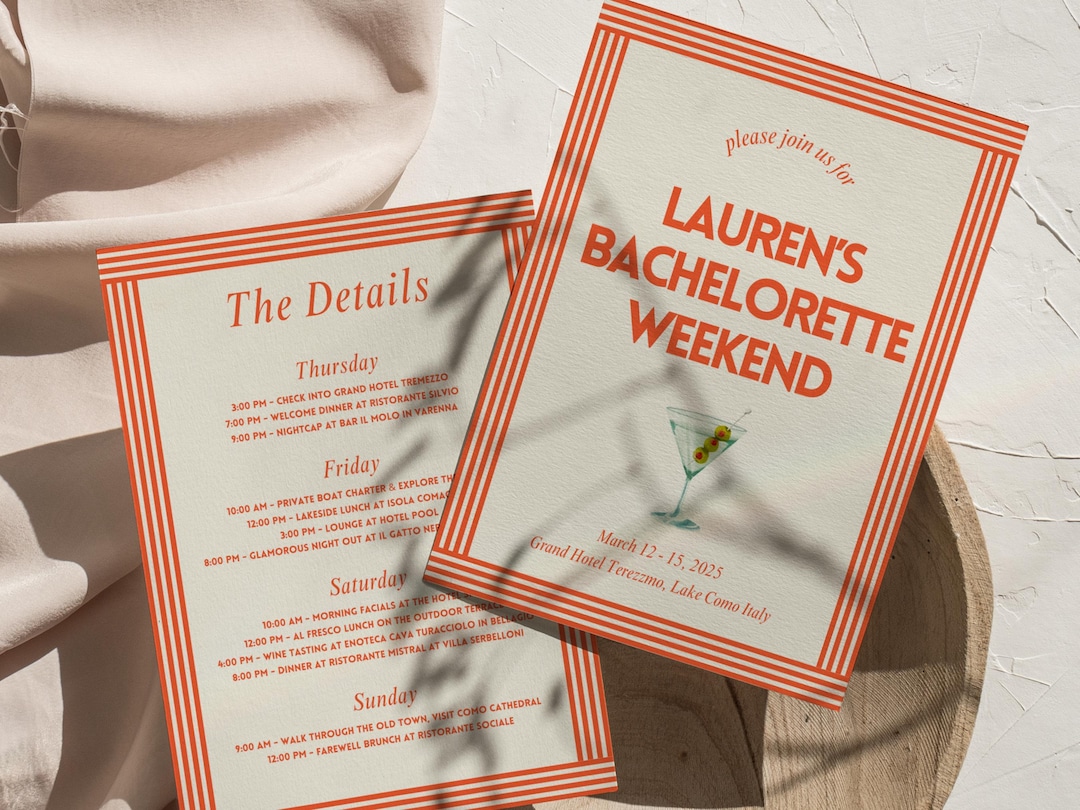 Italian Summer Bachelorette Invite Template, Aperol Spritz Bach Party ...