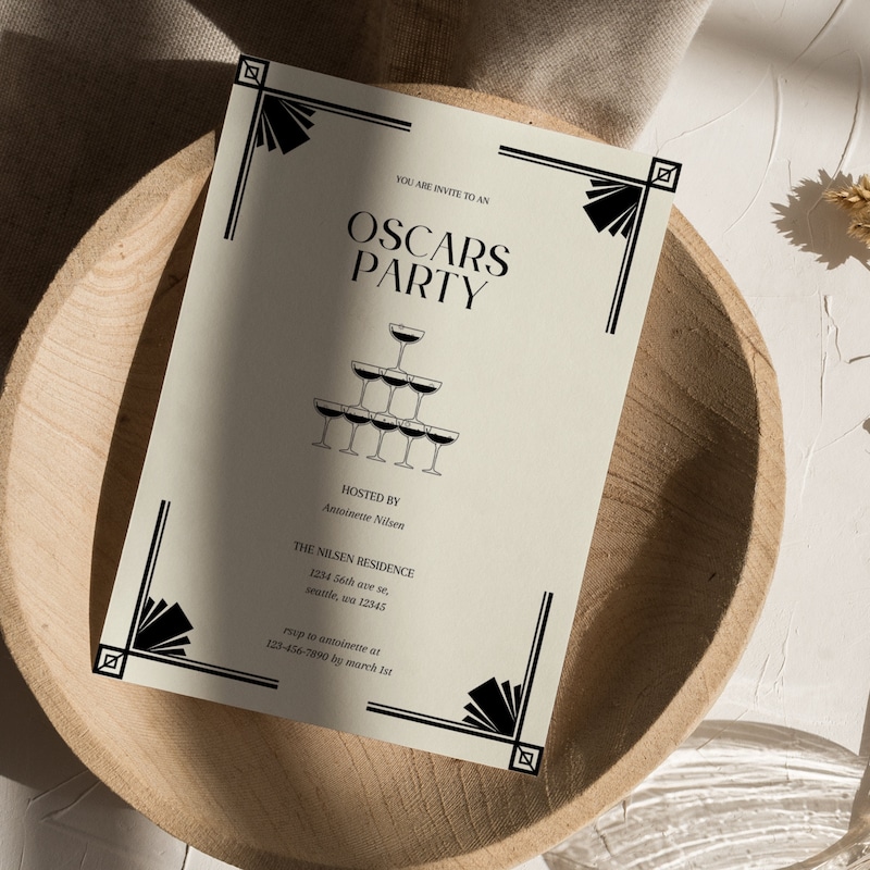 Oscar Invitation - Etsy