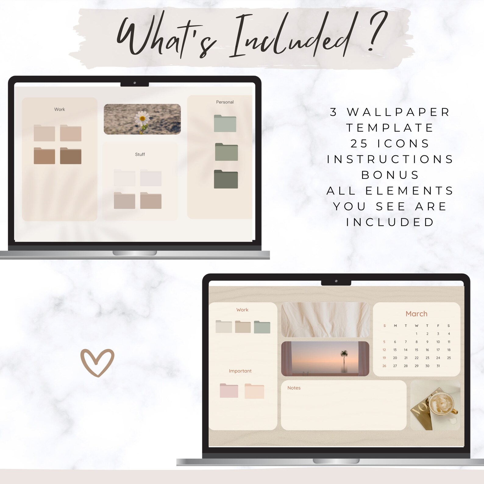 Aesthetic MacBook Folder Icons, Desktop Icons, MacBook Icons, Laptop ...