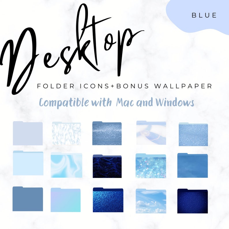 Blue MacBook Folder Icons, Desktop Icons, MacBook Icons, Laptop ...