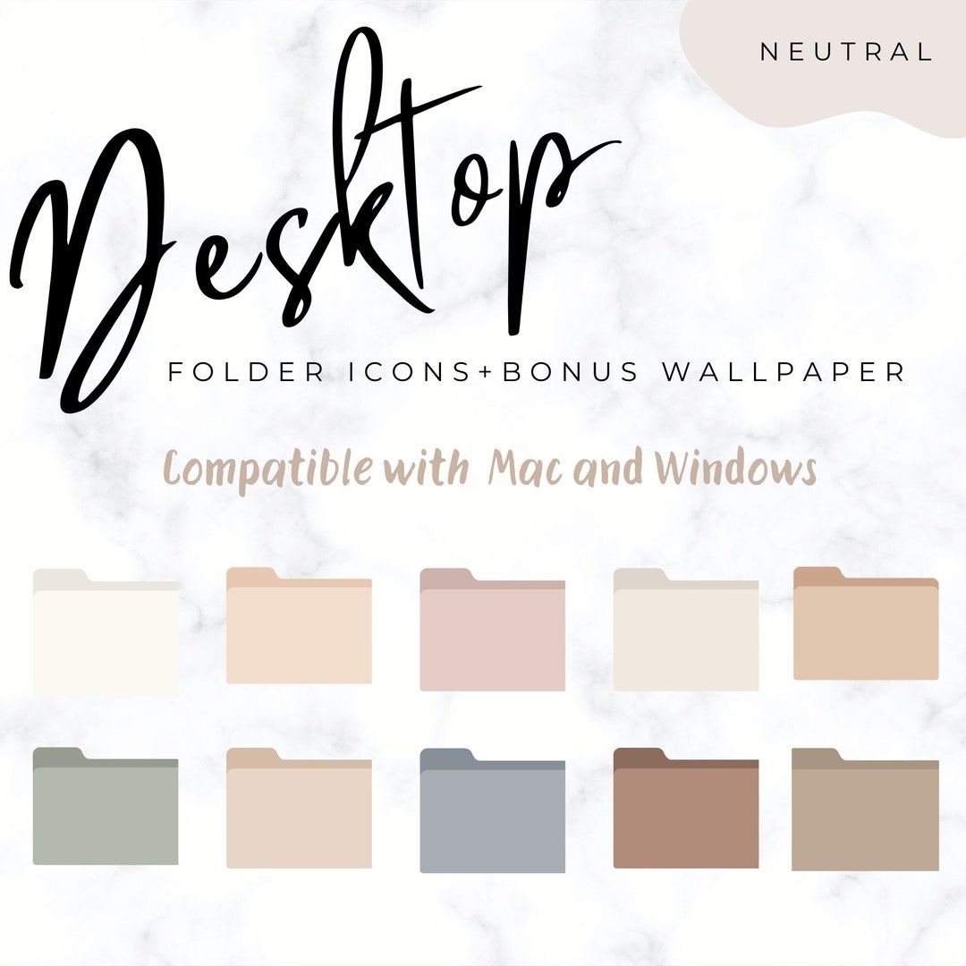 Aesthetic MacBook Folder Icons, Desktop Icons, MacBook Icons, Laptop ...