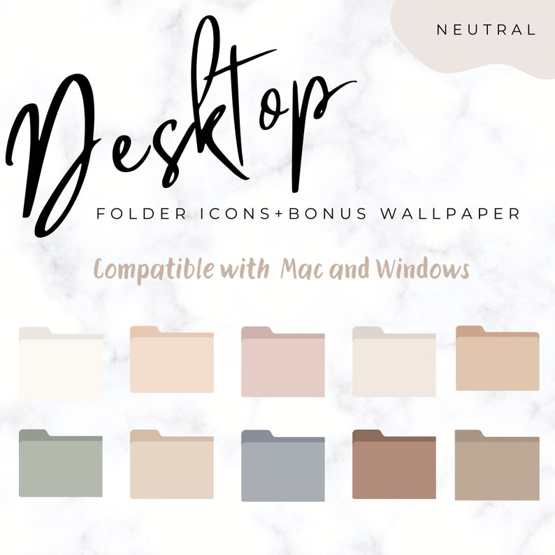 Aesthetic MacBook Folder Icons, Desktop Icons, MacBook Icons, Laptop ...