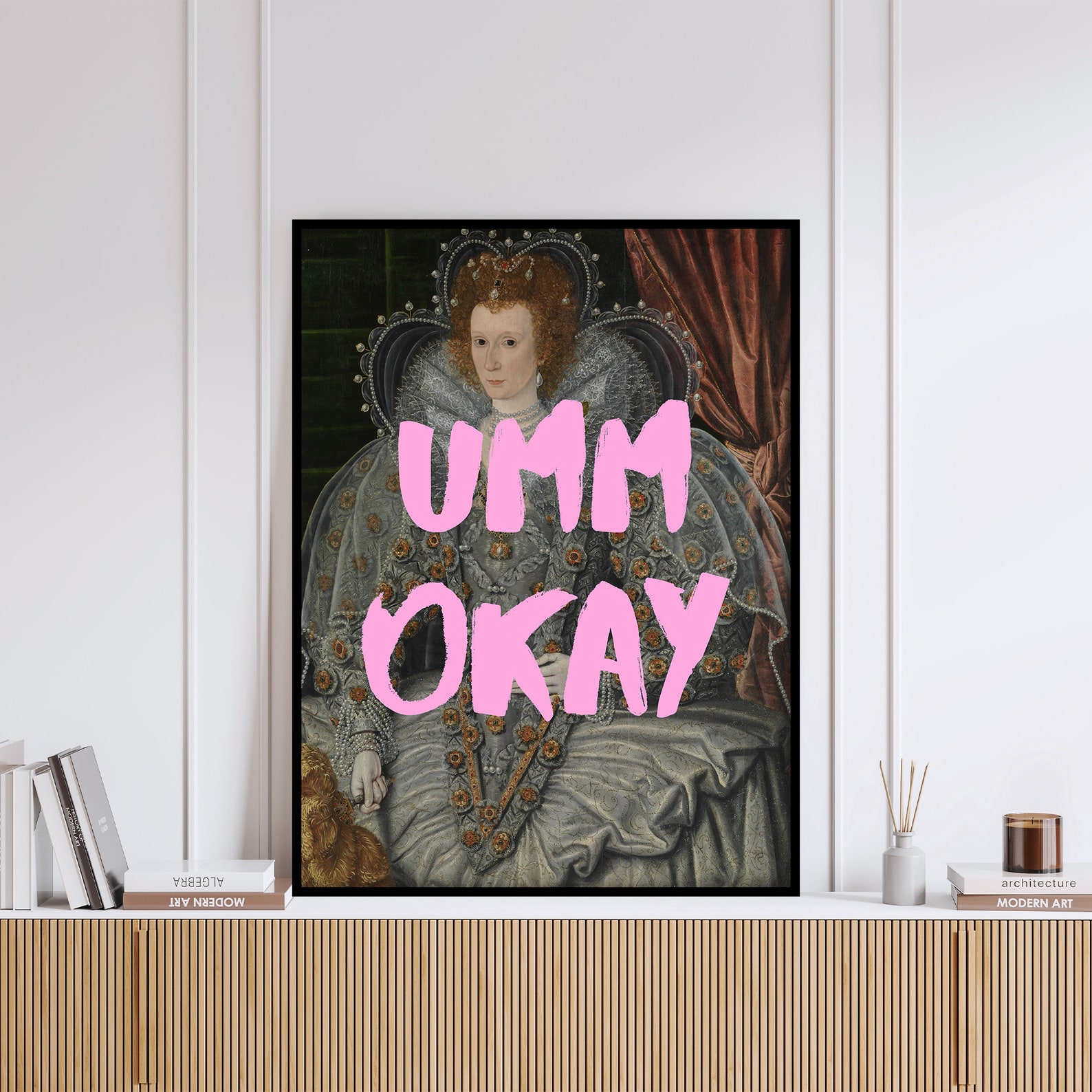 Umm Okay Renaissance Altered Painting, Classic Art, Umm Okay Pop Art ...