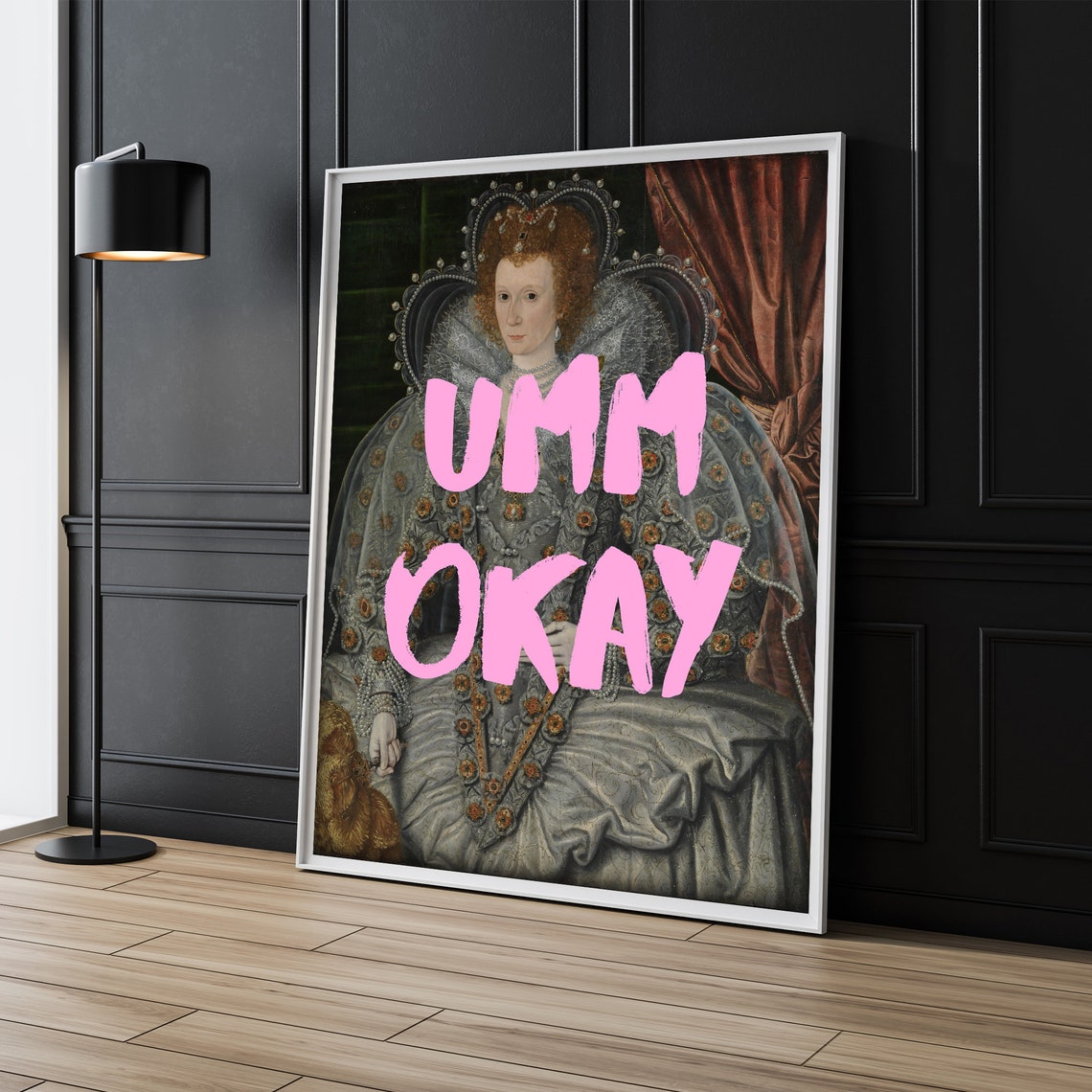 Umm Okay Renaissance Altered Painting, Classic Art, Umm Okay Pop Art ...