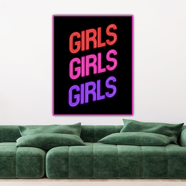 Neon Sign Typography - Etsy