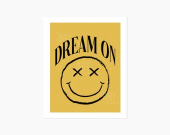 Dream Smiley Face - Etsy