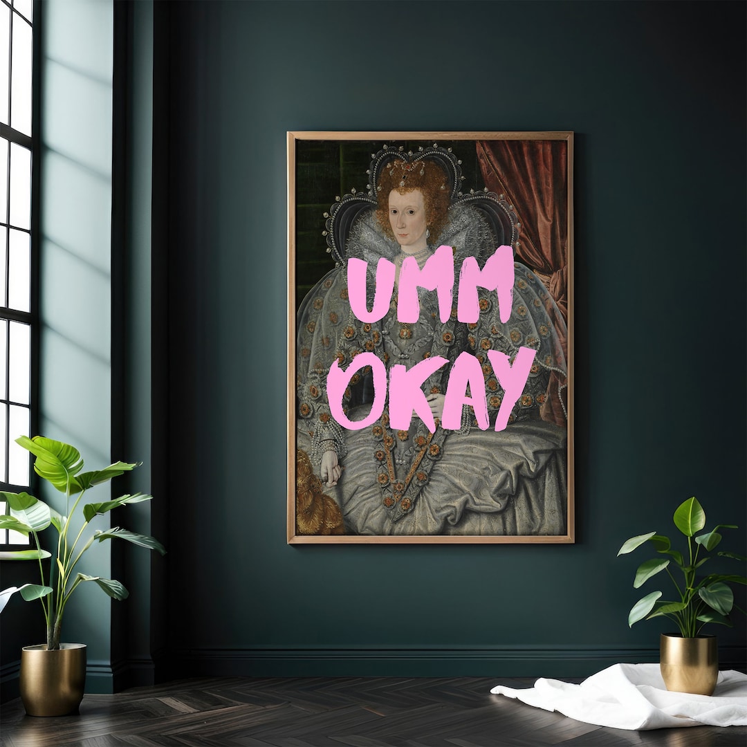 Umm Okay Renaissance Altered Painting, Classic Art, Umm Okay Pop Art ...