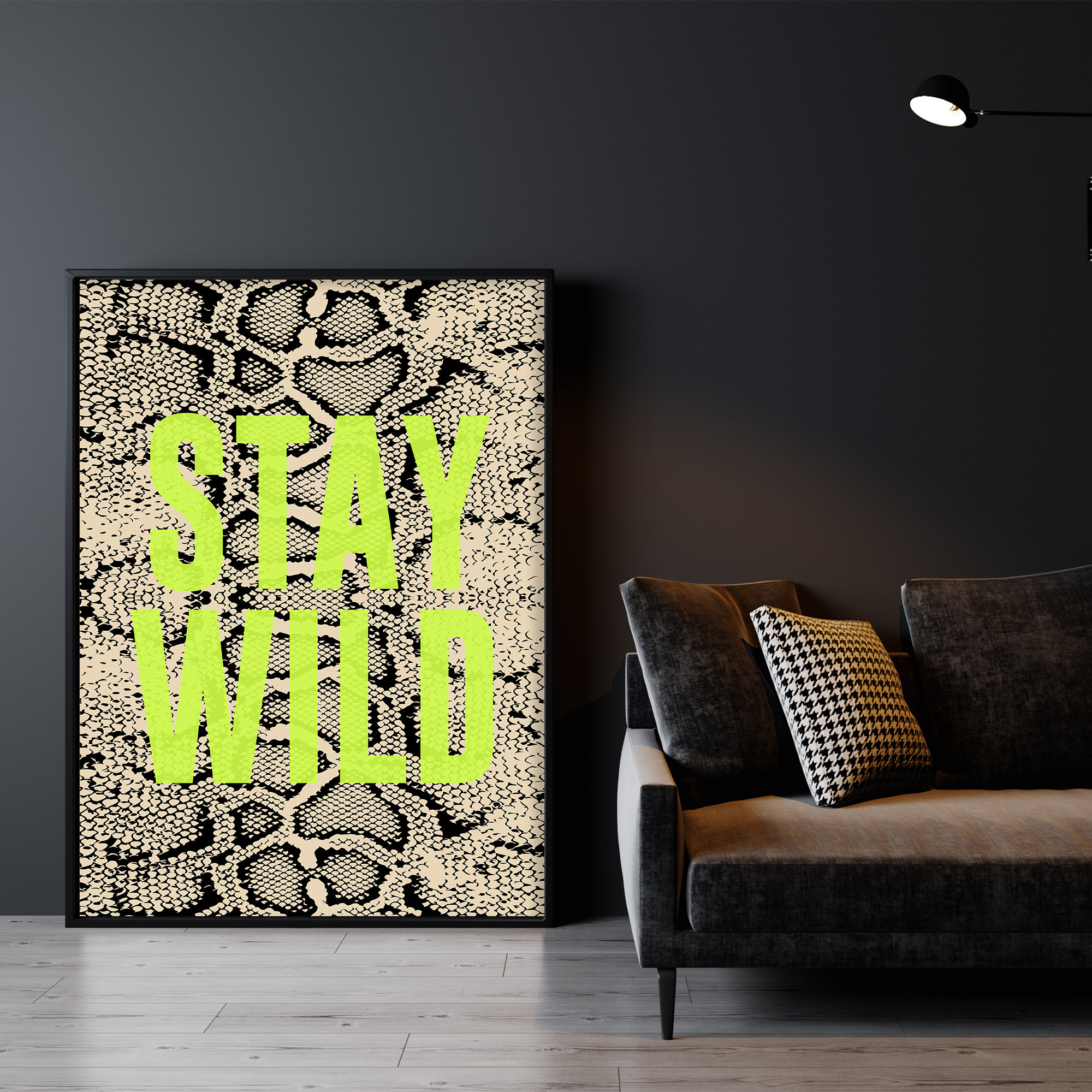 Stay Wild Snakeskin Art Print, Digital Print at Home Art, Snakeskin Art ...
