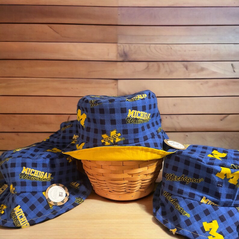 Michigan Wolverines Bucket Hats - Etsy